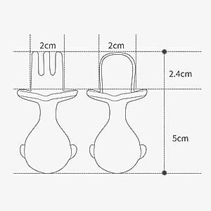 Silicone Fork and Spoons Set