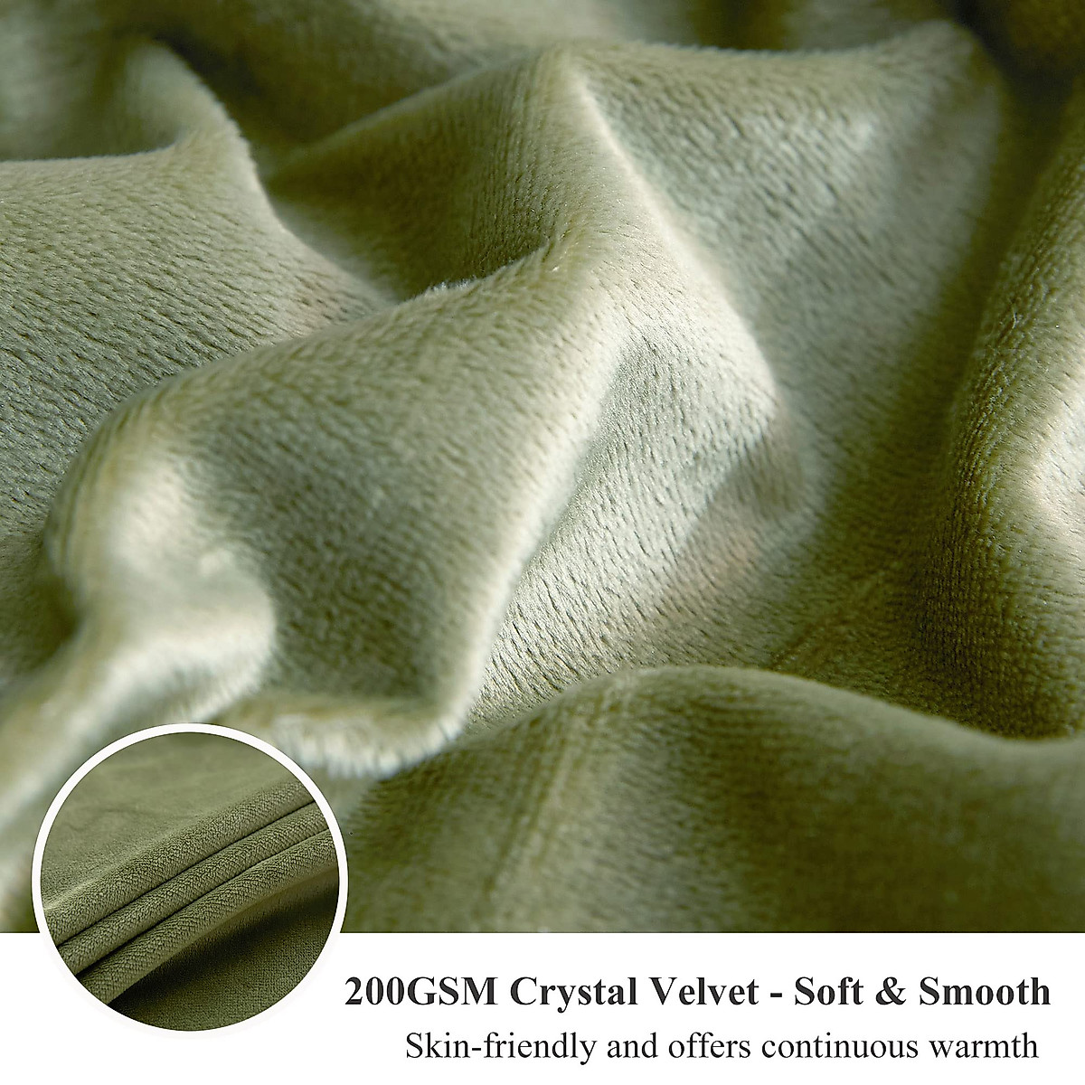 XeGe Plush Shaggy Duvet Cover Set, Luxury Soft Crystal Velvet Fluffy Furry Bedding Sets 3 Pieces(1 Faux Fur Fuzzy Comforter Cover + 2 Faux Fur Throw Pillow Shams), Zipper Closure (Queen, Sage Green)