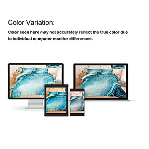 Bedbay Blue and Gold Marble Bedding Comforter Set Queen Size Teal Bedding Boys Girls Queen Duvet Set 3 Pcs Modern Marble Texture Quilt Set Bedroom Guest Room Decor Soft and Lightweight(Blue,Queen)