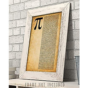 Math Art Prints - Pi - 11x14 Unframed Print - Classroom Wall Posters & Prints, Math Teacher Office Pictures For Wall, Classroom Posters High School College