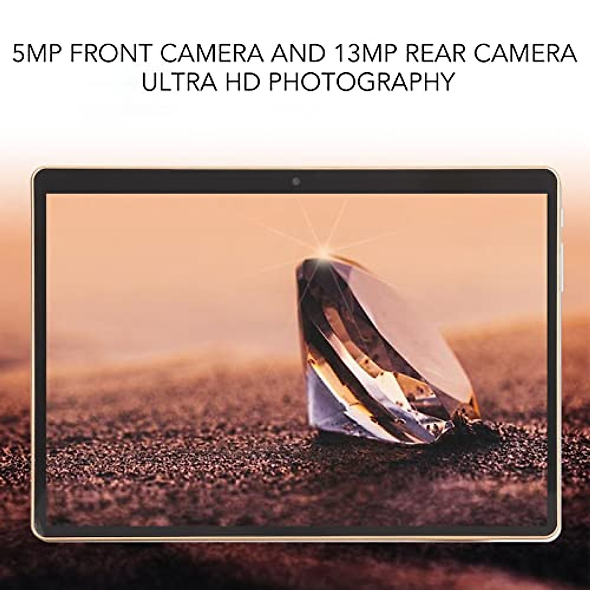 10.1 Inch Tablet for 11, 1960x1080 IPS Display Screen PC Tablet, 6G RAM 128G ROM Portable Tablet, 2.4G 5G WiFi Calling Tablet for Photos, Videos, Music (US Plug)