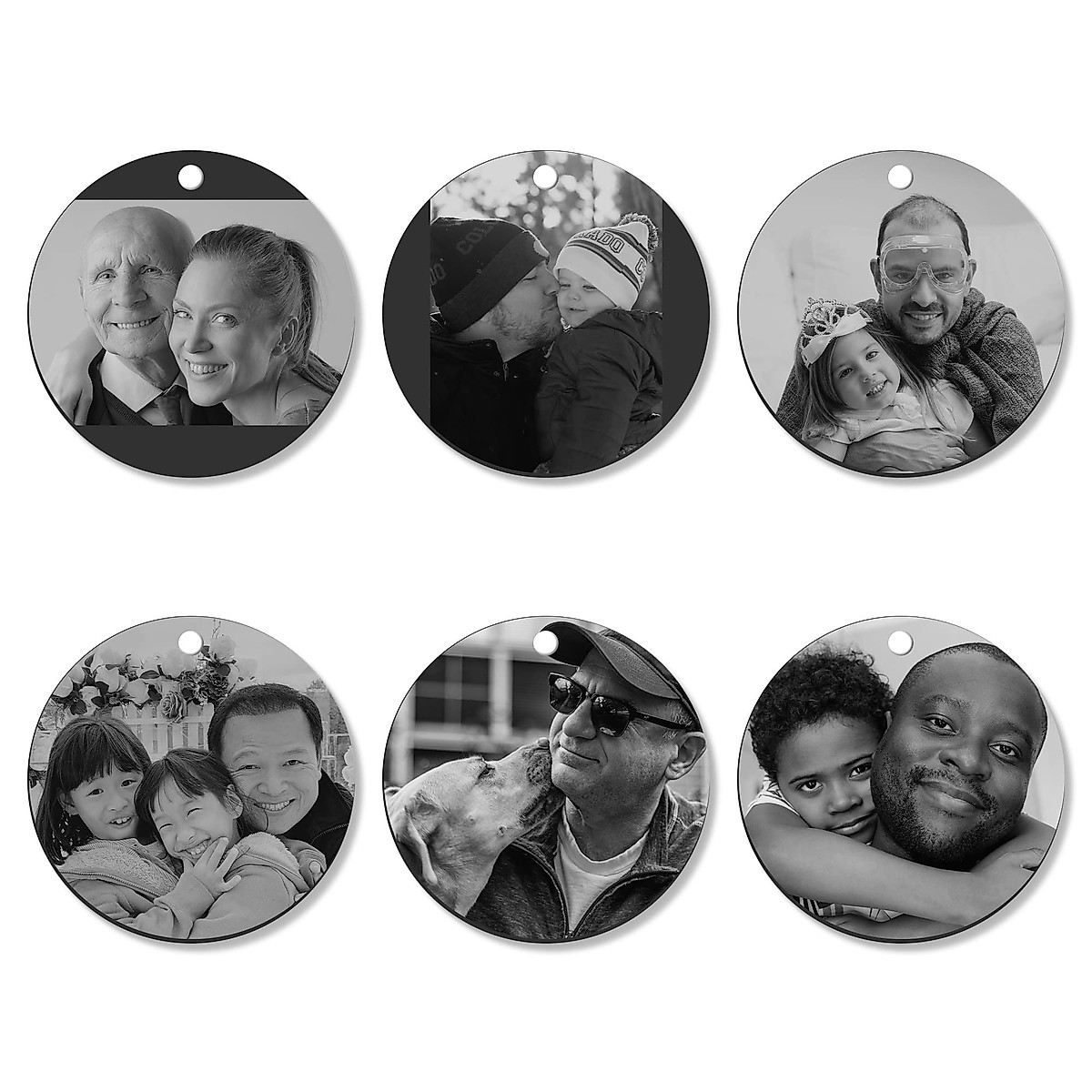 Personalized Master Dad keychain Father's Day Gift Keychain Your Little Girl My hero Custom Photo Picture Keychain for Men Dad Birthday Memorial Gift