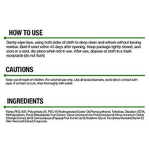 Epielle New Makeup Remover Cleansing Wipes | Removes Dirt, Oil, Makeup & Waterproof Mascara | Beauty Gift, Spa Day, Gift Set | Pack of 6 | Korean Skincare