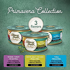 Purina Fancy Feast Wet Cat Food Variety Pack, Medleys Primavera Collection - (2 Packs of 12) 3 oz. Cans