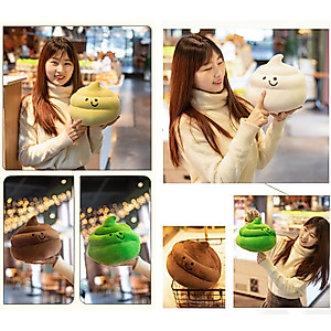 Yoholto Poop Plush Pillow, Poop Stuffed Pillow, Birthday Christmas Funny Gift Home Decoration for Girls Boys Kids Adults (Brown,9 inch)