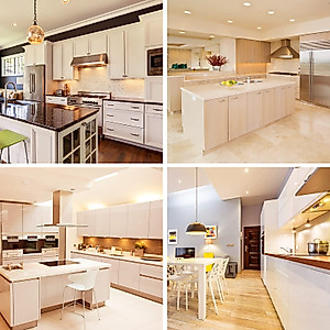 VITUNOV G8 LED Puck Light Bulbs, 3W Equivalent to 20W-25W Halogen Bulb, T4 JCD Type Bi-Pin Base, 120V Warm White 3000K G8 Bulbs for Under Cabinet, Counter Lighting, 6Pack