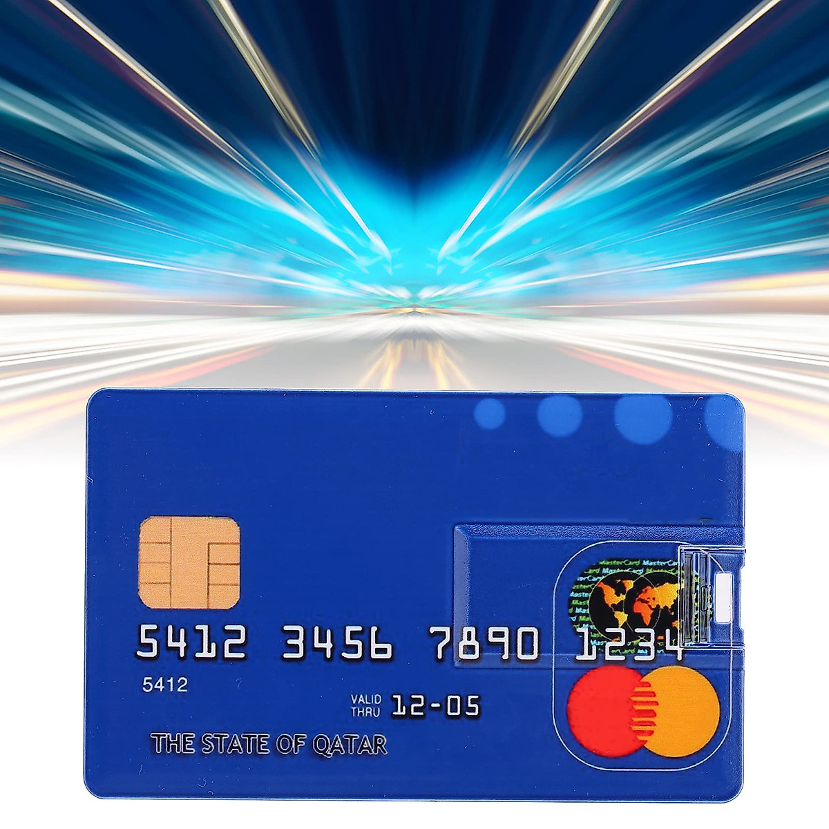 Zunate Card Shaped U Disk, Simple Unique USB Flash Drive for Data Storage File Transfer (32GB), Portable Drive Great for School, Office Or Daily Usage