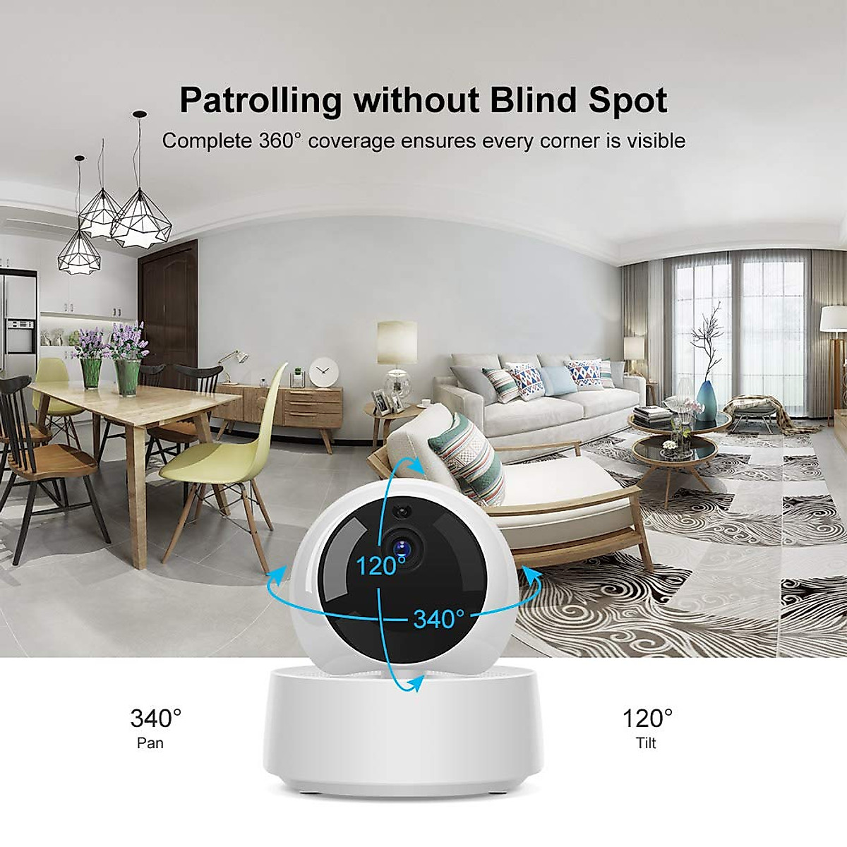 SONOFF 1080P HD Indoor Camera, Smart WiFi Home Security Camera with IR Night Version, Motion Detection, 2-Way Audio, Phone APP Control, Baby Monitor, Cloud Storage, GK-200MP2-B