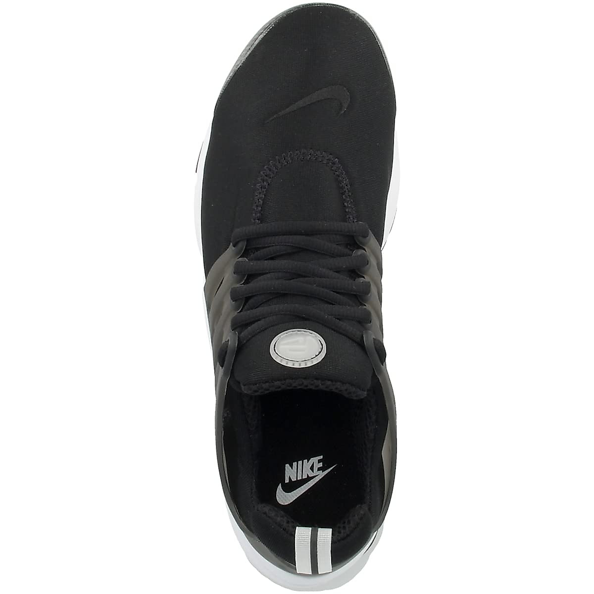 NIKE Men's AIR Presto Sneaker, Black White, 7