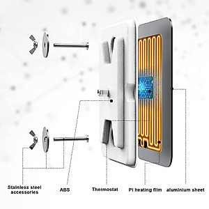 Fenocran Indoor Bird Heater Pad, USB Bird Warmer Heater, Bird Heater for Parakeets 4.5" X 7"