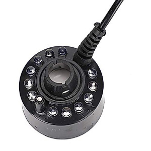 Plastic Aquarium Mini Mist Maker Fogger Water Fountain Pond Fog Machine Reptile Pet Mist Maker LED Colorful Lighting Sprayer Humidifier Atomizer US Pl