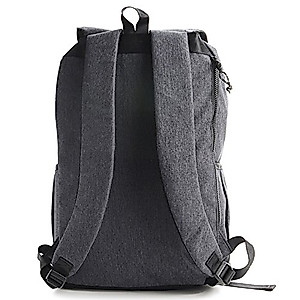 Korea Fashion Men's Daily School Backpack Travel Sport Business Unisex Students (Dark Gray)