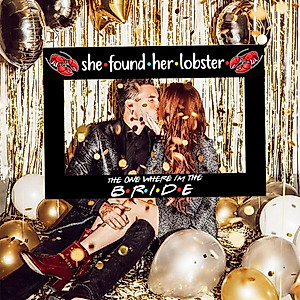 Bridal Shower Bachelorette Photo Booth Props Decorations Friend Themed Photo Booth Props SHE Found HER Lobster Bachelorette Party Supplies Bridal Shower