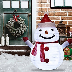 NC Outdoor Garden Decoration Christmas Snowman LED Lights Home Christmas Decorations Garden Landscape Lawn Lights