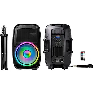 Ion TOTALPAGLOW3 Total PA Glow 3 High Power Bluetooth PA System with Lights (Renewed)