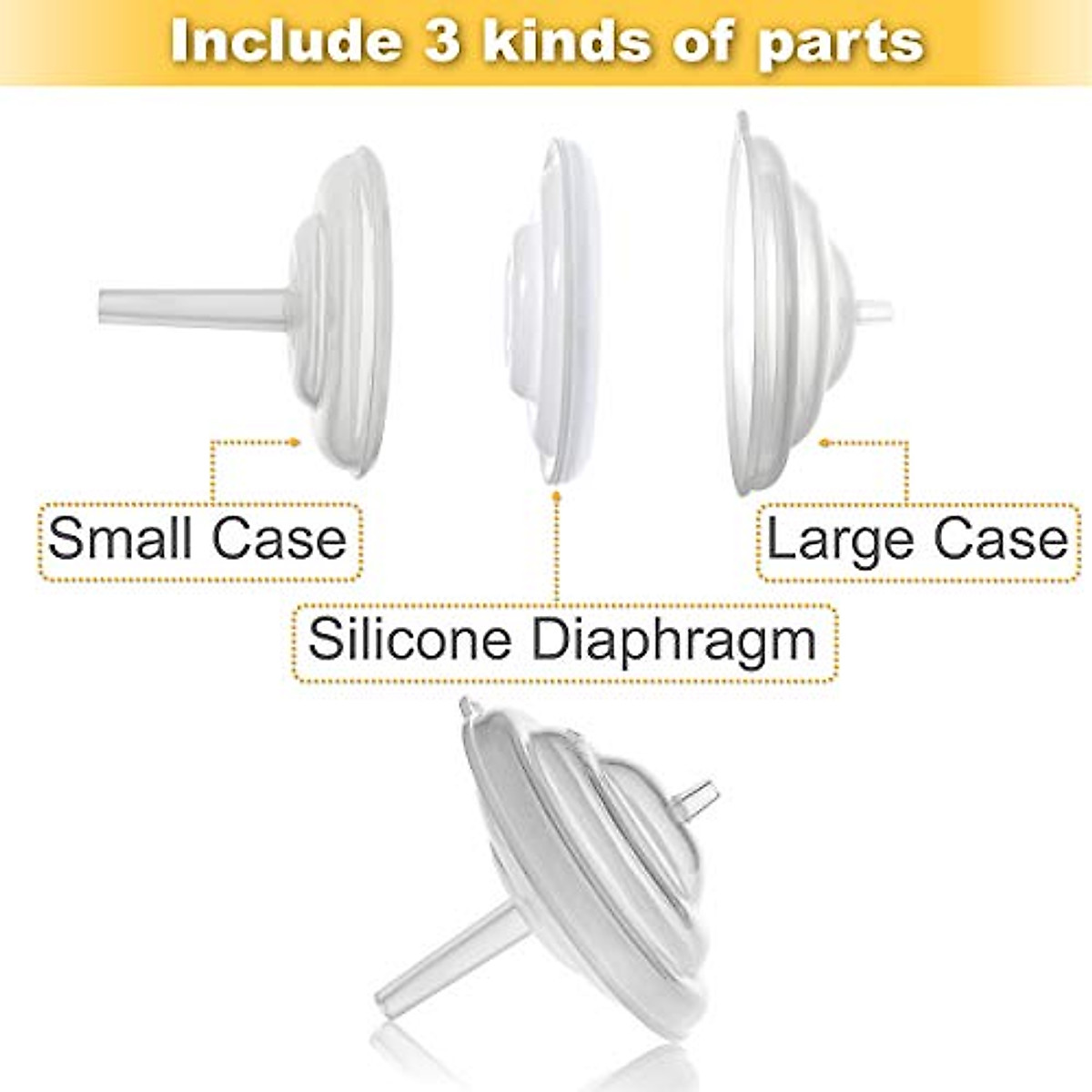 Nenesupply Long Stem Backflow Protector Use Medela Pump Parts Breastshield on Spectra S1 S2 and 9 Plus Breastpumps. Not Original Spectra Pump Parts Inc 2 Long Backflow Protectors