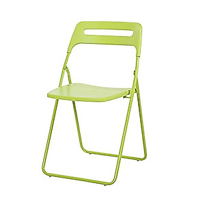 ASUVUD Green Folding Chair, Folding Chair with Backrest, Office Chair, Conference Chair, Family Dining Chair