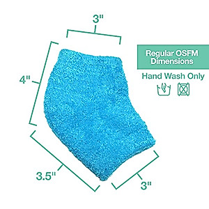 ZenToes Moisturizing Fuzzy Sleep Socks with Vitamin E, Olive Oil and Jojoba Seed Oil to Soften and Hydrate Dry Cracked Heels (Regular, Blue)