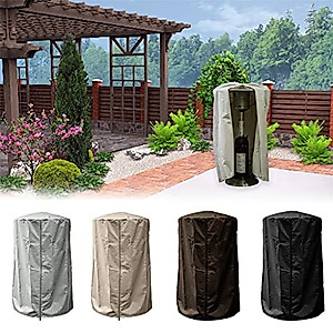 YLYAJY Garden Heater Cover Oxford Silver Coated Waterproof Fabric Courtyard Heater Cover Patio Heater Cover Outdoor Awnings (Color : Gray)