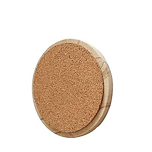 Sandstone Coaster,Set of Six,Natural Sandstone 3.94 Inch Fashion Pattern,Cork Non-Slip Back Cover