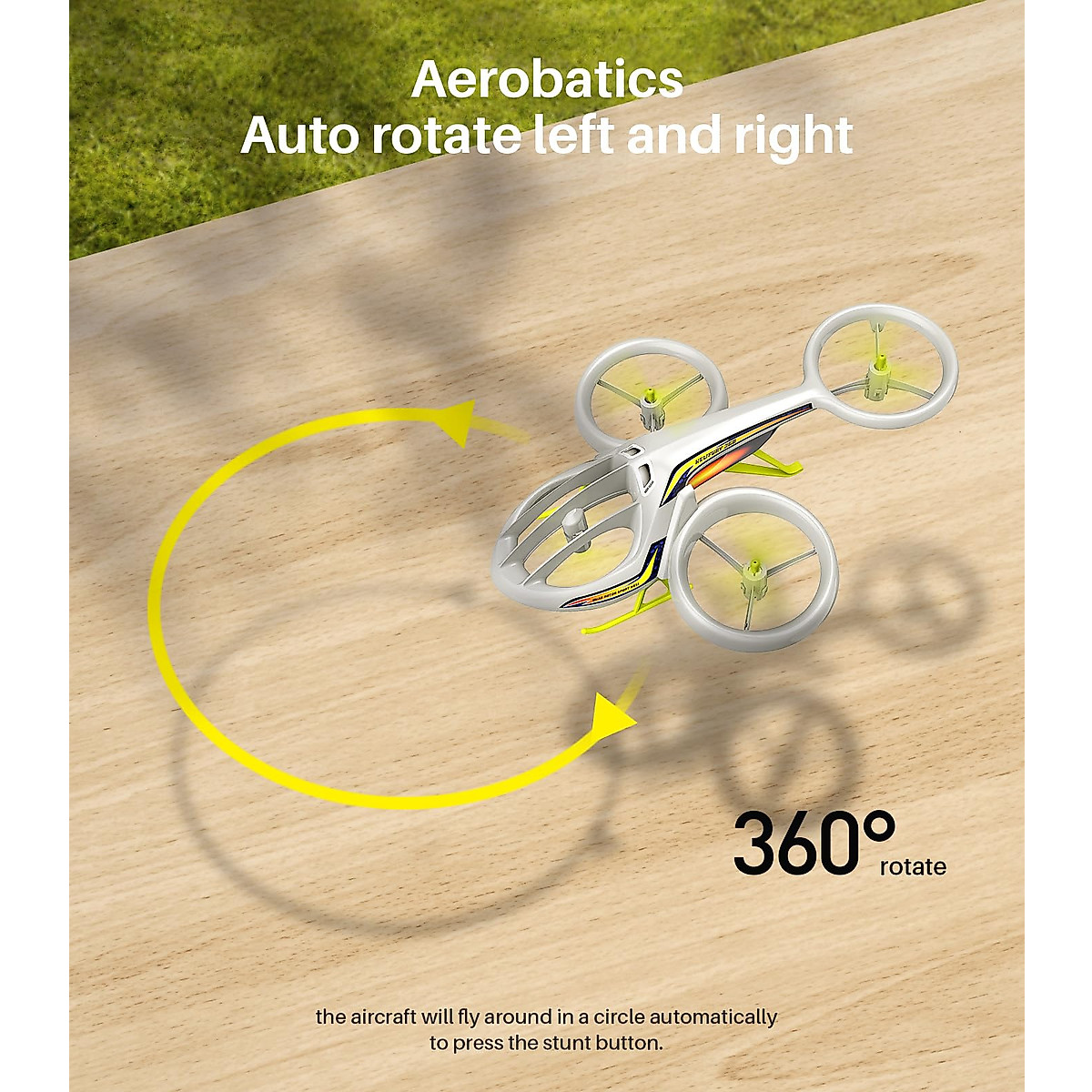 SYMA Remote Control Helicopter, TF1001 Aerobatic Airplane for 8-12 Kids with Altitude Hold,3.5 Channel,Gyro Stabilizer,Low Battery Reminder,Indoor RC Drone Helicopter Gift Toy for Boy Girl White