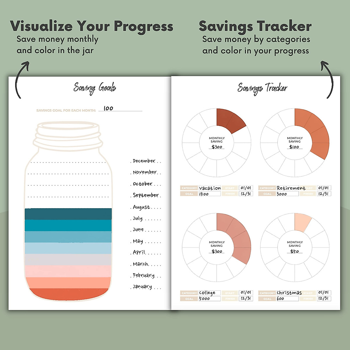 Budget Planner and Monthly Bill Organizer - Financial Planner –12-Month Budget Organizer, Budget Book Planner - Income and Debt Tracker Planner, Business Expense Tracker Notebook and Bill Planner