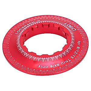 ZPSHYD Bike Brake Center Lock, Bike Hub Adapter Set Bicycle 6 Bolts Disc Brake Rotor Adapter Bike Accessory Tool (Red +Black)