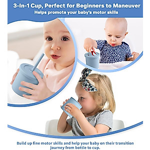 10 Piece Baby Feeding Set | 100% Food Grade Silicone | Non Slip | Suction Bowl and Plate | Self Feeding Utensils | Led Weaning Supplies | Microwave and Dishwasher Safe | 6+ Months