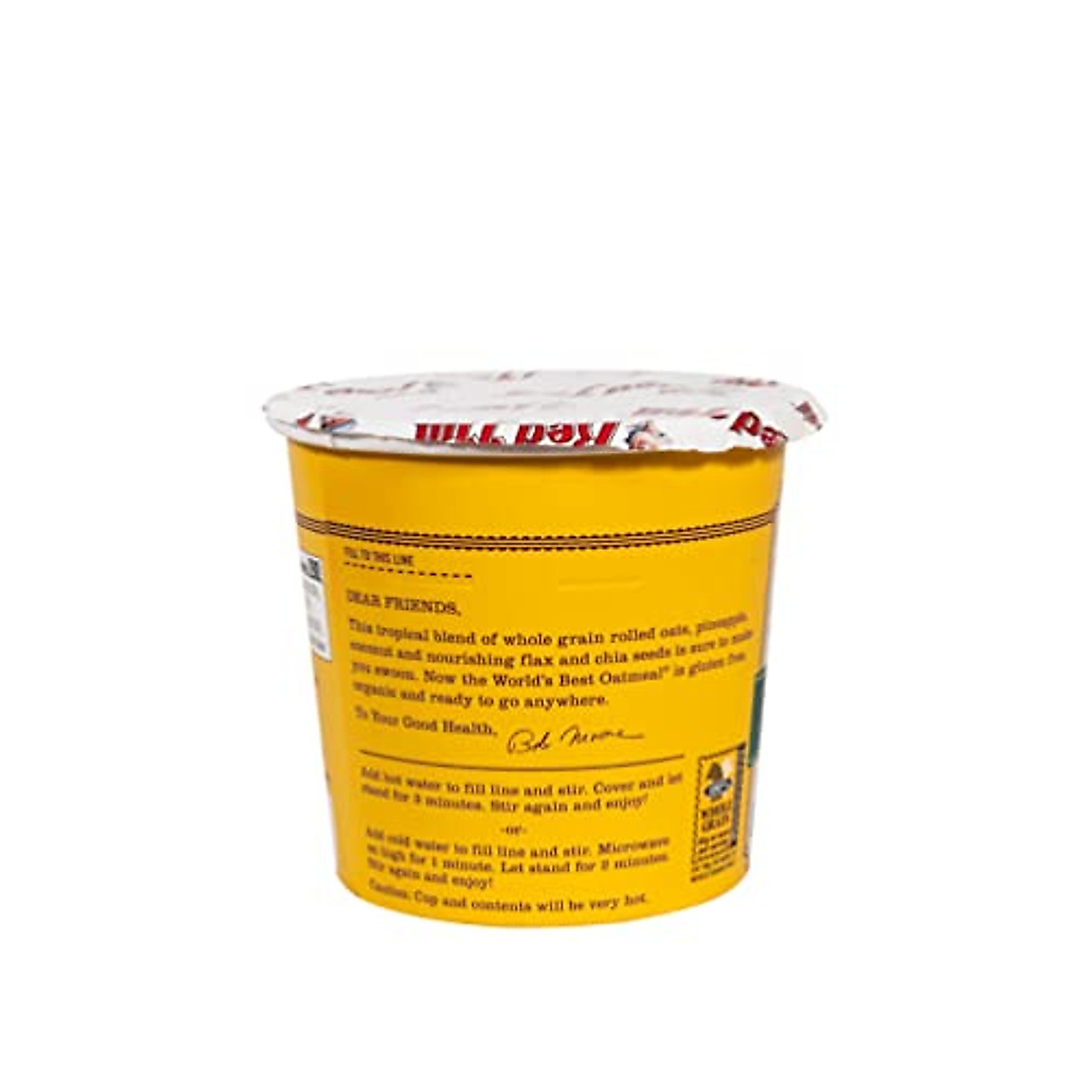 Bob's Red Mill Organic Gluten Free Oatmeal Cup, Pineapple Coconut (Pack of 12)