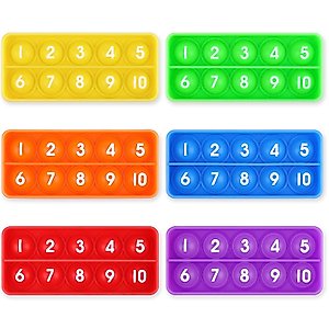 Aizweb Ten-Frame Counting Toys,Math Manipulative for Elementary,Number Math Games, Montessori Educational Toy for Preschool Kindergarten Classroom Learning Activities Kids 3 4 5 Year Old
