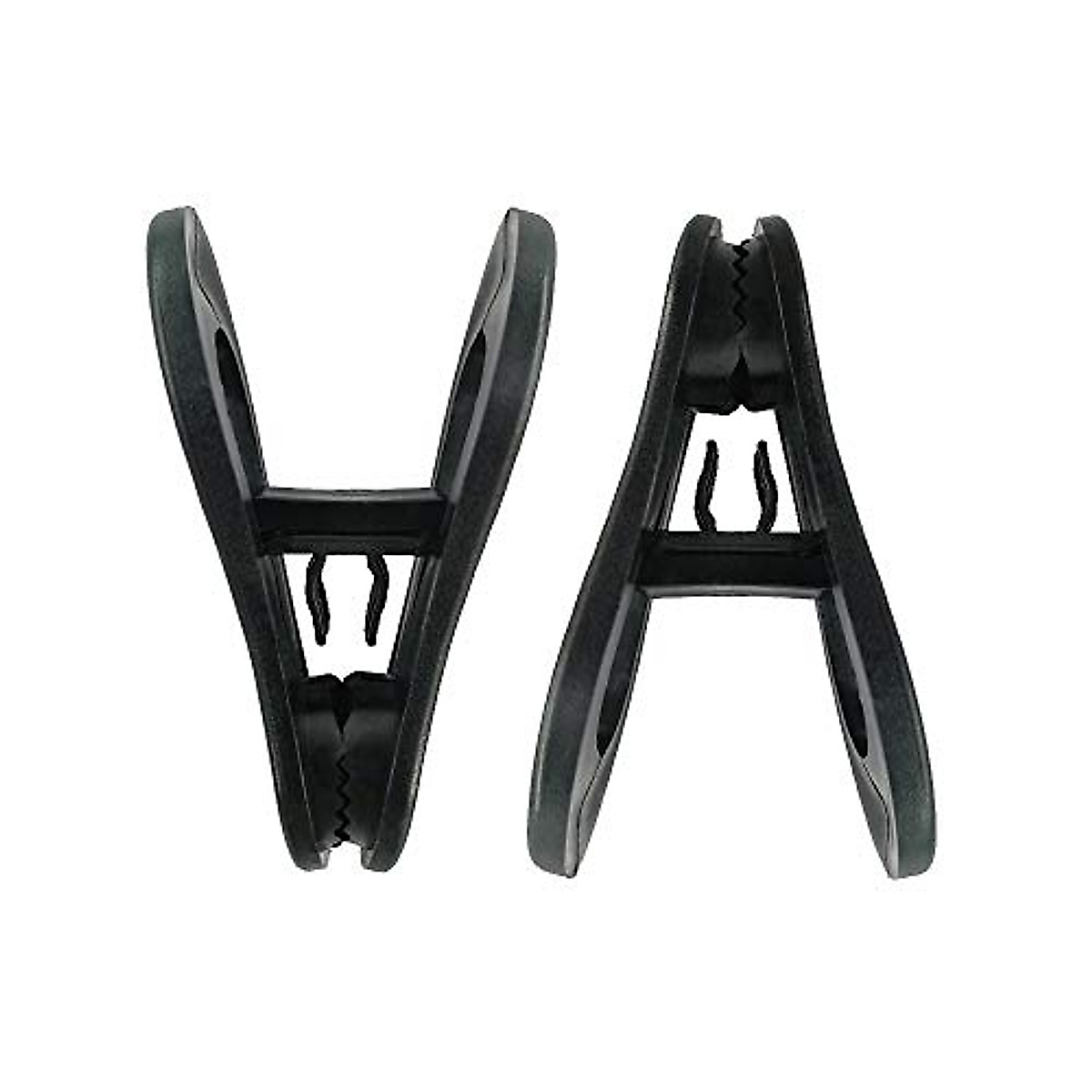 Kadiss Hanger Clips 30 Pack, Multi-Purpose Hanger Clips for Hangers, Black Finger Clips for Plastic Clothes Hangers, Pants Hangers Clips