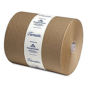 Georgia Pacific 2910P Cormatic Hardwound Paper Towels, 8.25" x 700' Roll, Brown, Poly-Bag Protected (1 Individual Roll of 700')