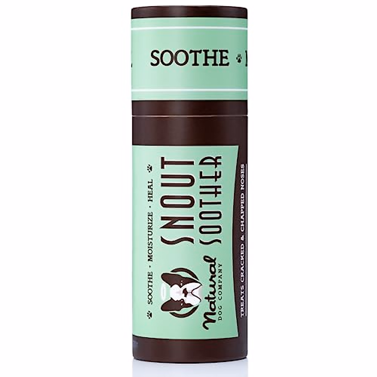 Natural Dog Company Snout Soother Dog Nose Balm, 2 oz. Stick, Dog Balm for Paws and Nose, Moisturizes & Soothes Dry Cracked Noses, Plant Based Nose Cream for Dogs