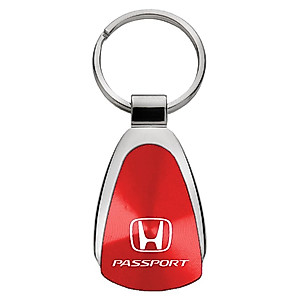 Au-TOMOTIVE GOLD Tear Drop Key Chain for Honda Passport (Red)