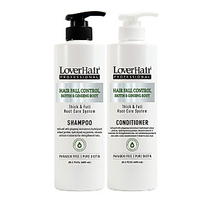 Combo LoverHair Professional Hair Fall Control Shampoo & Conditioner 600ml - 20.3 fl.oz