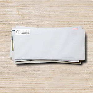 Return Address Labels Personalized Stickers – 60 Personalized Address Labels Self Adhesive, Simple Flat Sheet Return Address Stickers for Envelopes, Quality Custom Address Labels, Return Label