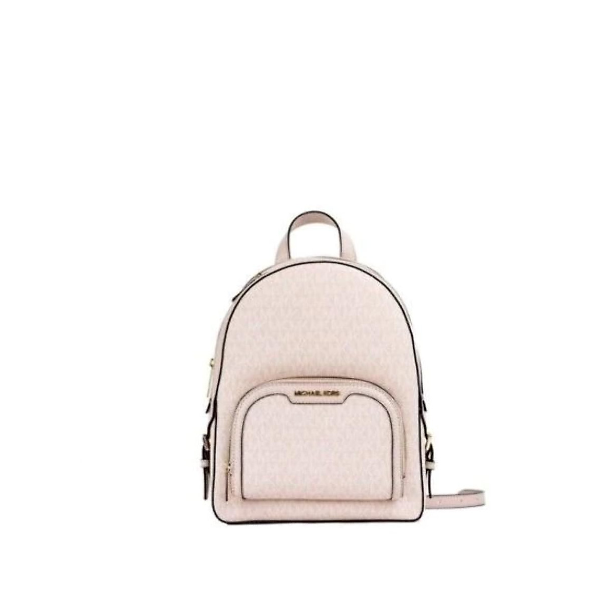 Michael Kors Abbey Jaycee Medium Backpack Light Powder Blush Pink MK Signature