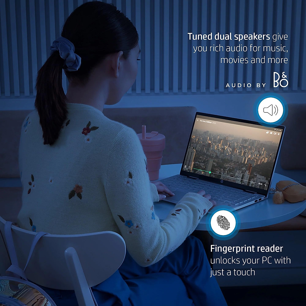 HP Pavilion x360 2-in-1 Laptop, 14" FHD Touchscreen, Intel Core i5-1235U, 16GB RAM, 1TB SSD, Webcam, HDMI, FP Reader, Wi-Fi 6, Stylus Pen, Windows 11 Home