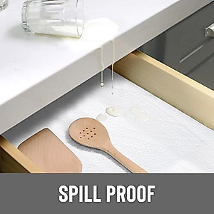 Con-Tact Brand Grip Prints Non-Adhesive Non-Slip Counter Top, Drawer/Shelf Liner, 12" x 20', White