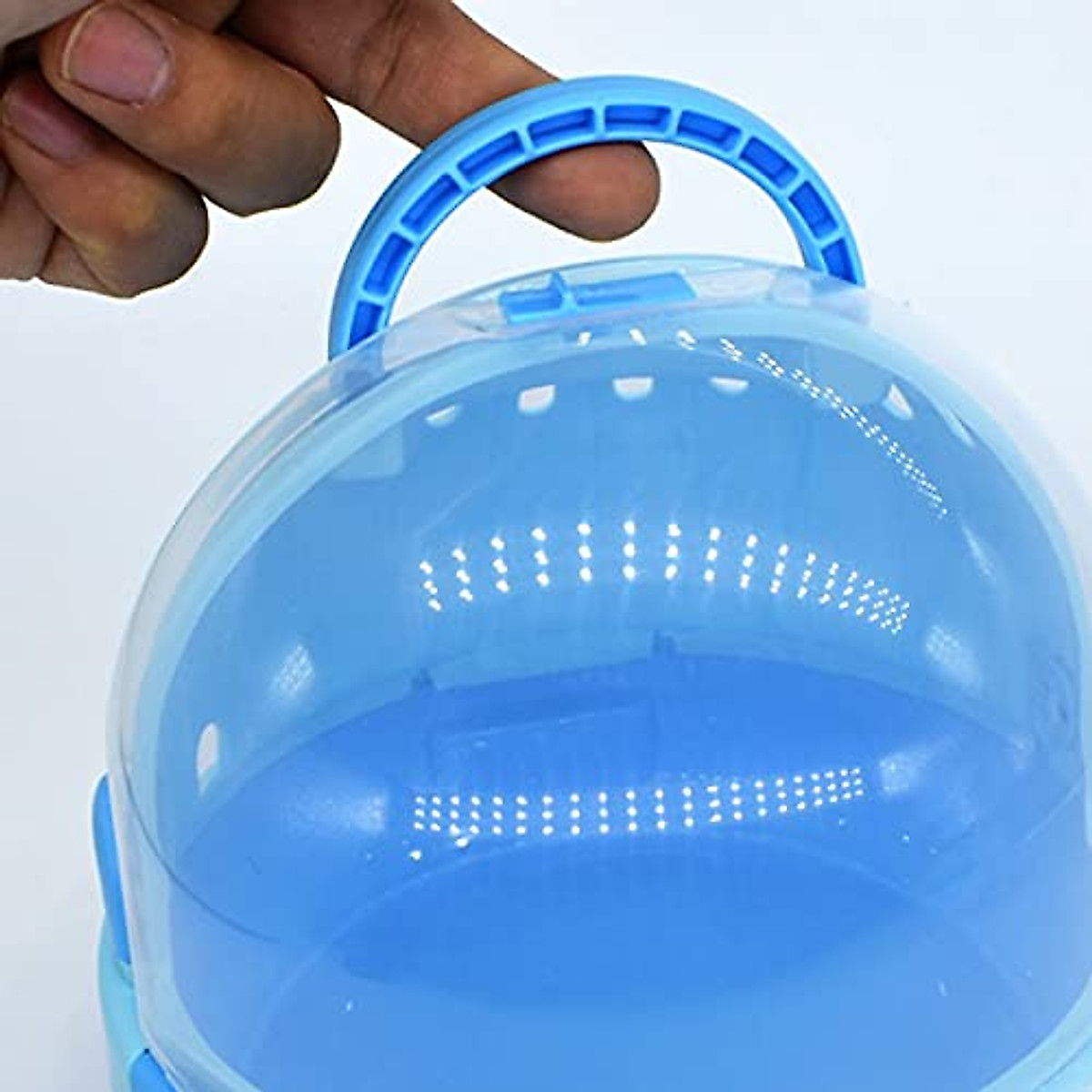 Bonaweite Bird Travel Carrier, Transparent Easy Access Door Cage, Lightweight & Portable Parrot Carry Case with Mat