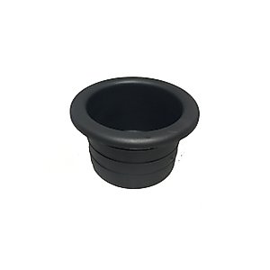 FR Universal Replacement Plastic Cup Holder, Black, 2 7/8" Diameter