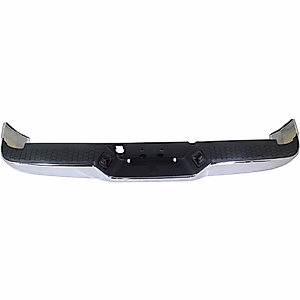 ACANII - For 2009-2018 Dodge Ram 1500 10-12 Ram 2500 3500 Truck Pickup Complete Chrome Steel Rear Step Bumper Assembly