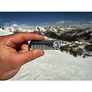 THE VINTAGE GROOMING CO. Bone Crusher Extra Firm Extra Strong Hold Mustache Wax and Death Grip Pocket Keychain Comb Set