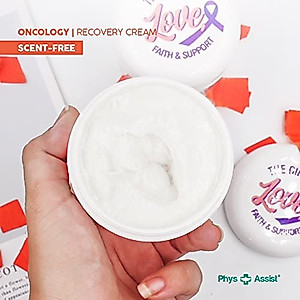 PhysAssist Oncology Recovery Cream: 4 oz Unscented, Super Moisturizing for Dry, Itchy, Sensitive Skin