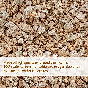 Stanbroil Vermiculite Granules for Gas Logs Vented or Unvented fireplaces - 12 oz Bag