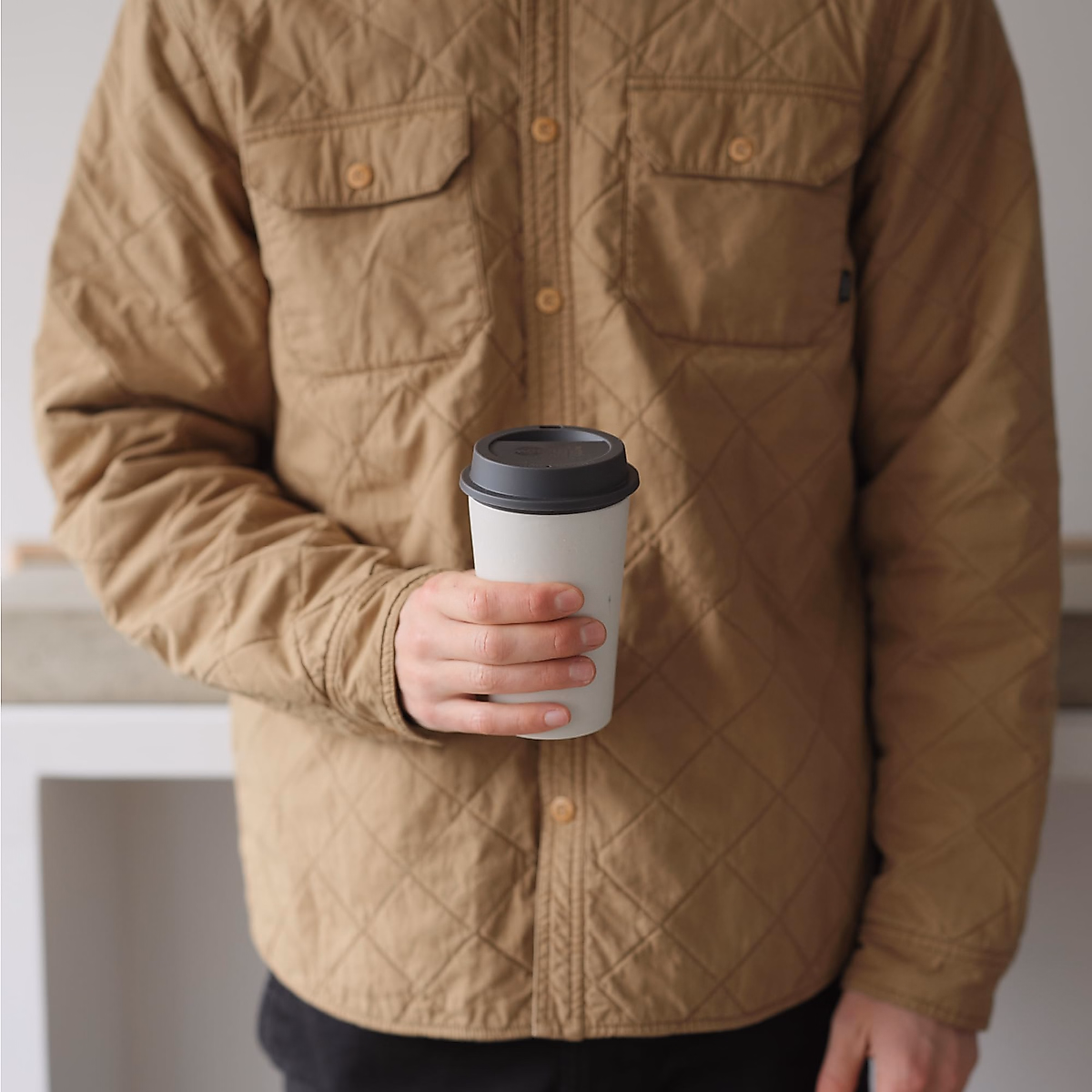 Circular & Co Reusable NOW Coffee Cup - 12oz - Insulated Travel Mug - Made from Recycled Single Use Coffee Cups - Portable Coffee Tumbler - 100% Recyclable - BPA Free - Dishwasher Safe