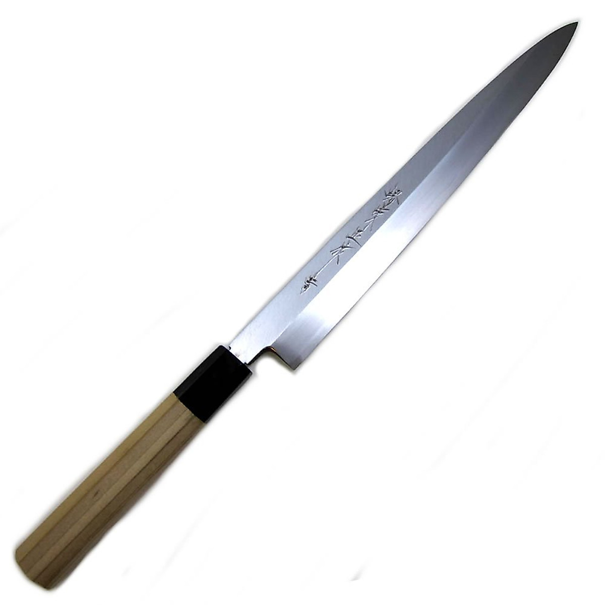 Houcho.com Sakai Ajimasa, Genuine Sakai-Manufactured, 10.6" (270mm) Kasumi Blue Steel Yanagiba Sushi Knife