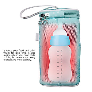 AOZBZ Baby Bottle Warmer Bag Portable USB Heating Intelligent Warm Breast Milk Insulated Tote Bag for Baby