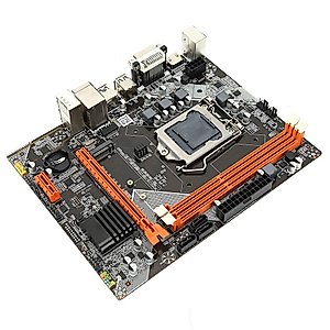Desktop Computer Motherboard, DDR3 1066/1333/1600MHz LGA 1155 PC Main Board Support NVME+NGFF Dual Mode Hard Disk+SATA, 6‑Channel Sound Card