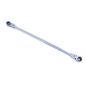 Mountain 8x10mm Double Box Universal Spline Reversible Ratcheting Wrench; 90 Tooth Design, Long, Flexible, Reversible; MTNRM810